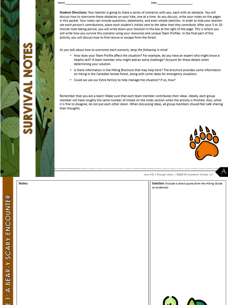 Annotated-2b 20survival 20notes 20editable | PDF | Fly