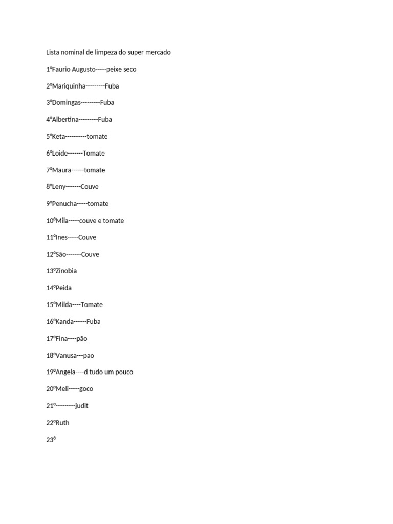 Lista Nominal D-WPS Office | PDF