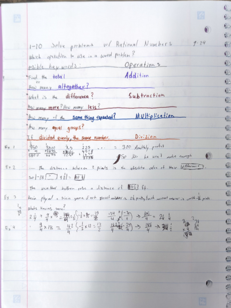 1-10 Math Notes | PDF