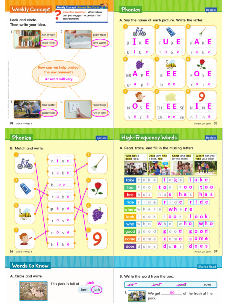 Unit 10 Week 3 Practice Book Answer Key | PDF