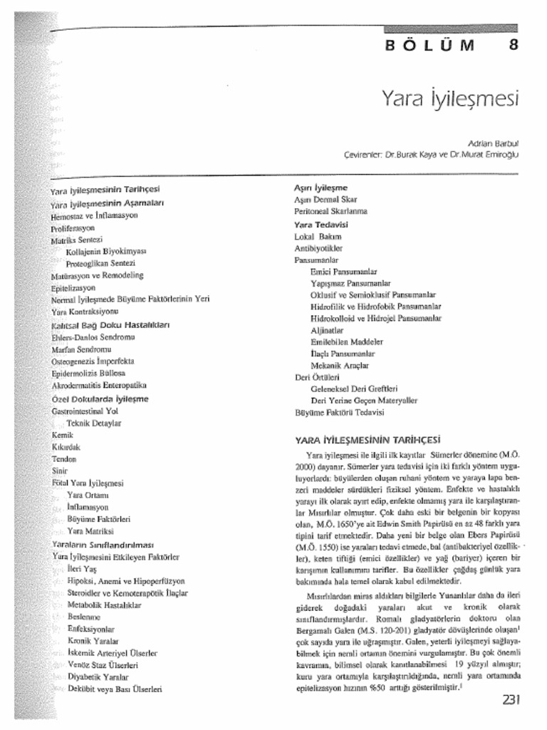 Yara Iyileşmesi | PDF