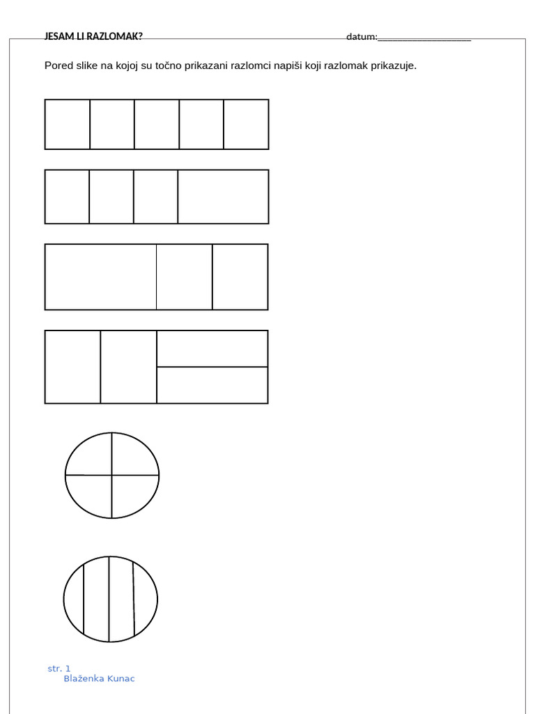 Jesam Li Razlomak | PDF