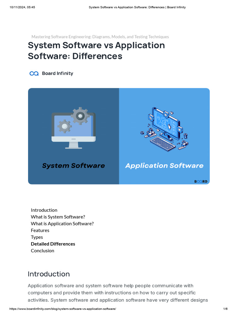 System Software Vs Application Software - Differences - Board Infinity ...