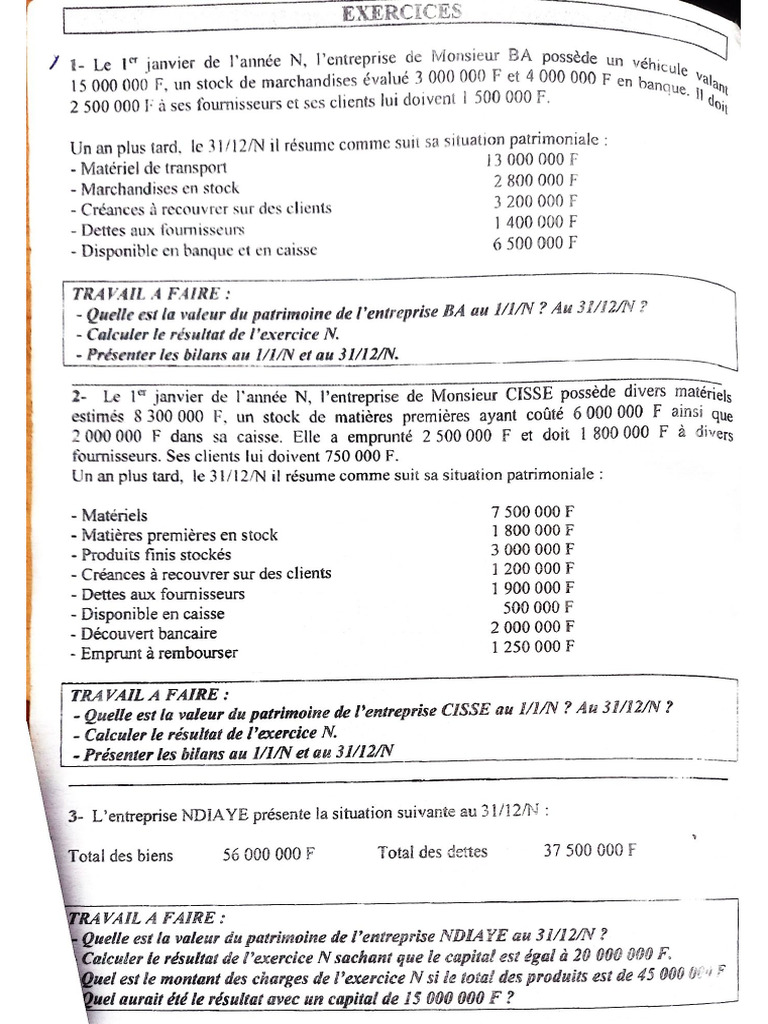 Bilan | PDF