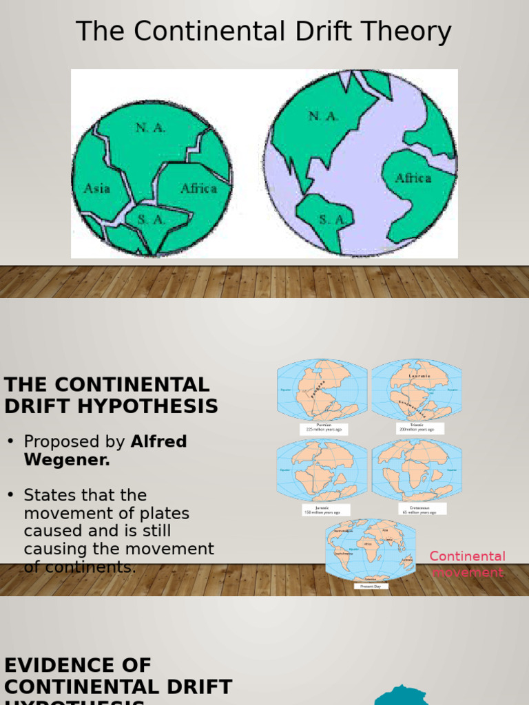 The Continental Drift Theory | PDF | Plate Tectonics | Tectonics