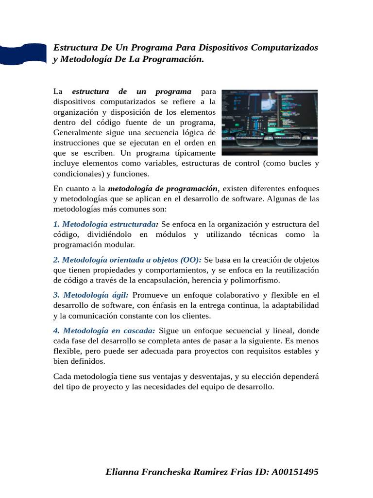 Estructura de Un Programa | PDF | Software | Programa de computadora