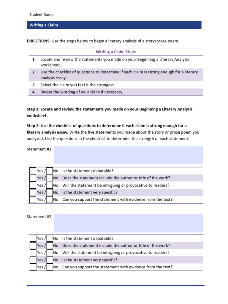 Writing AClaim | PDF