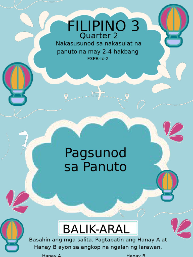 Fil3 - q1 - w5 (Online Class) | PDF