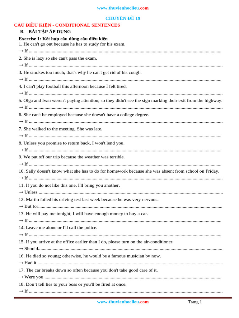 Conditional Sentence | PDF