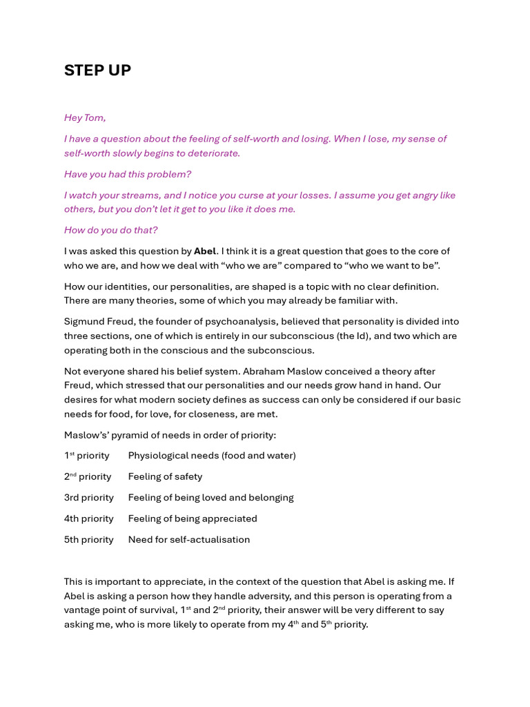 Step Up | PDF | Self Esteem | Forgiveness