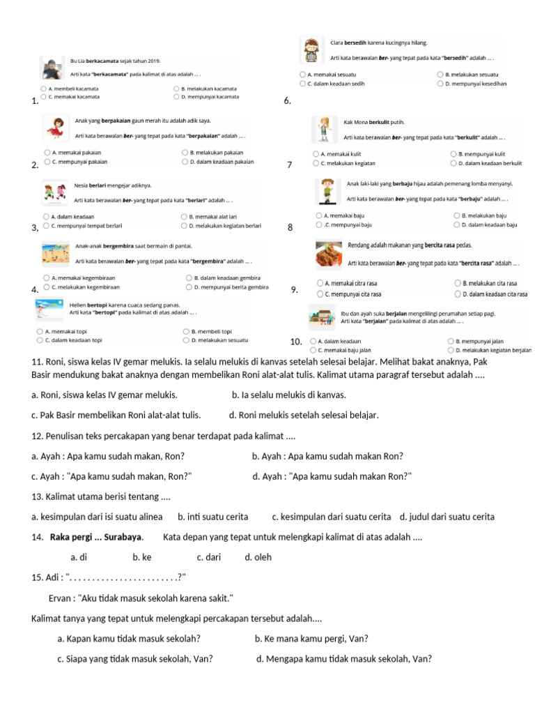 Tuyol Tugas SD | PDF