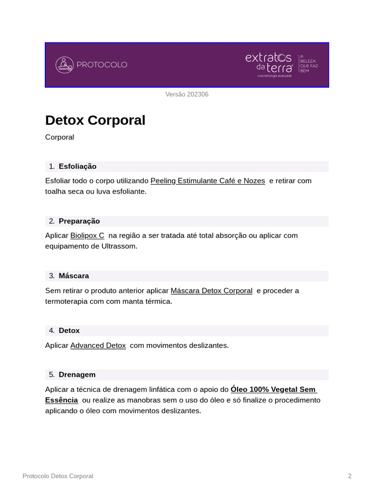Protocolo Completo de Detox Corporal | PDF