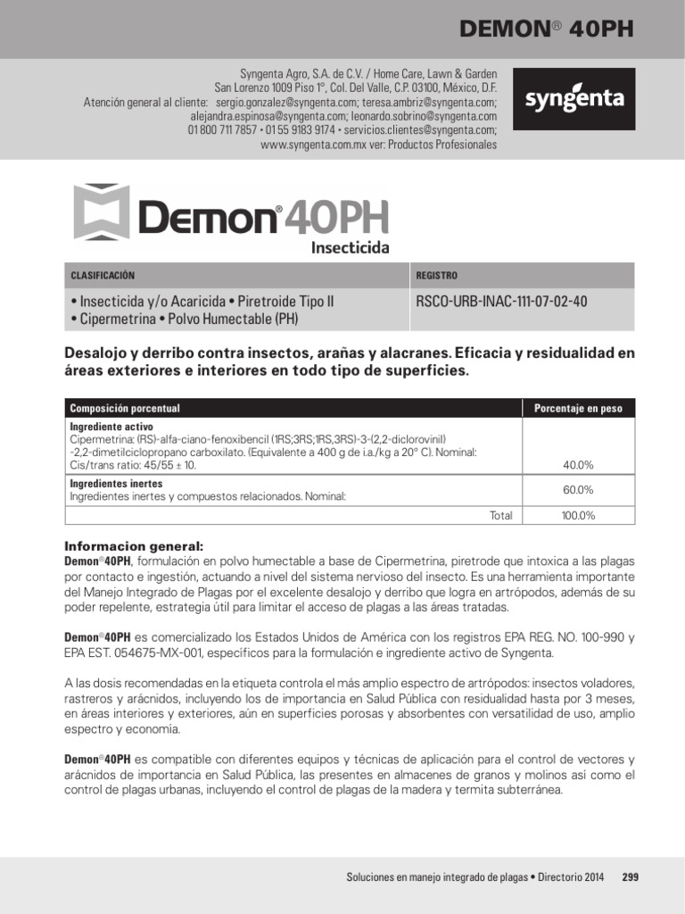 Demon 40PH - Ficha Técnica | PDF