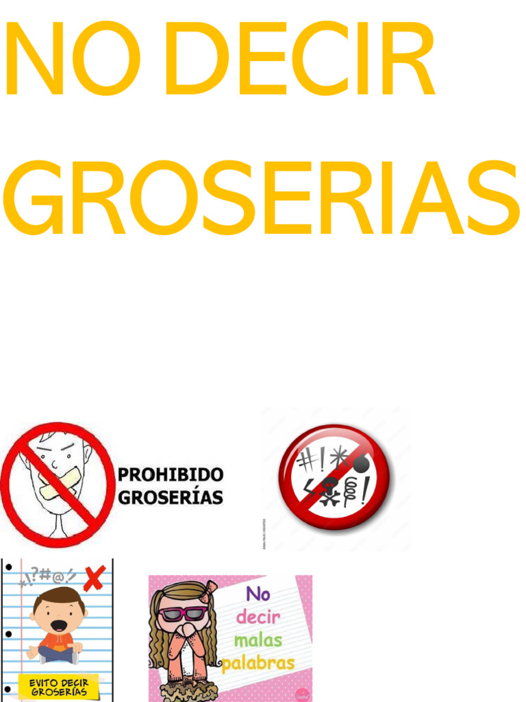 No Decir Groserias | PDF