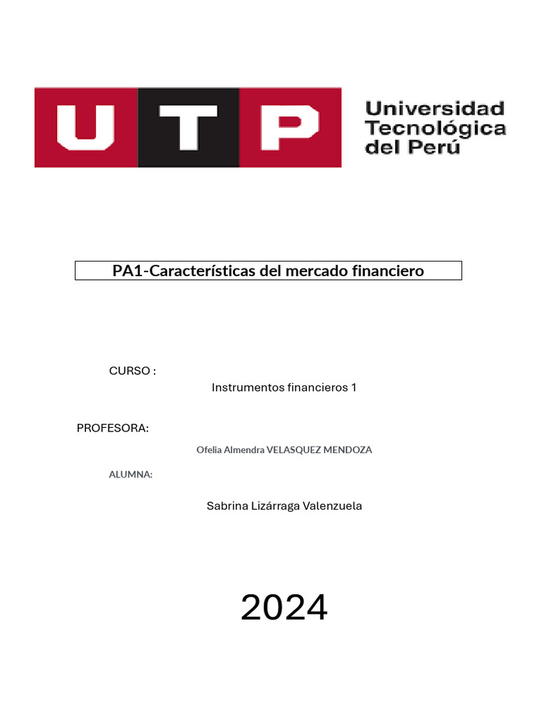 Lizárraga Valenzuela PA1 | PDF