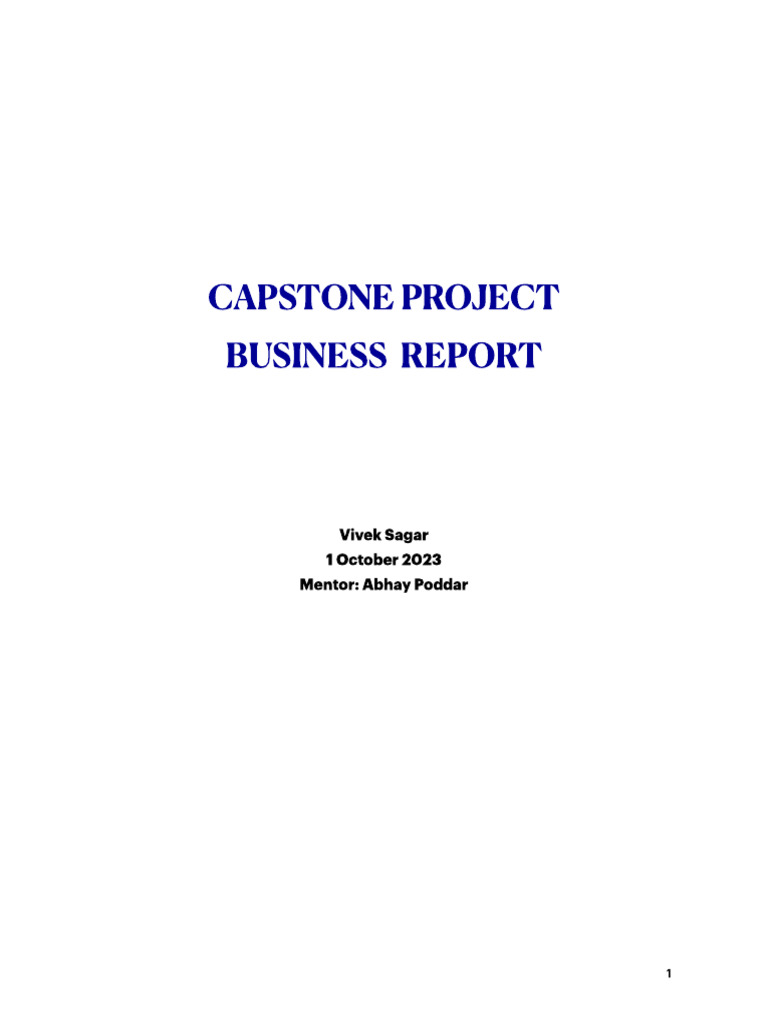 Capstone | PDF