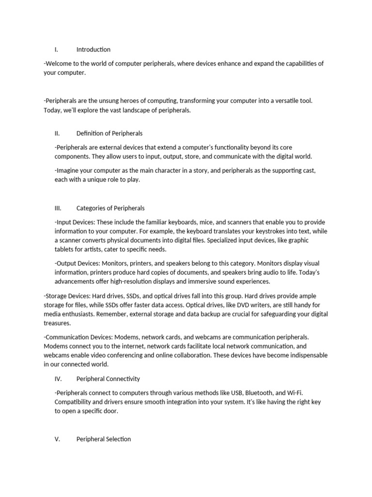 Peripherals (Reporting) | PDF | Computer Keyboard | Input/Output Peripherals (Reporting) | PDF | Computer Keyboard | Input/Output