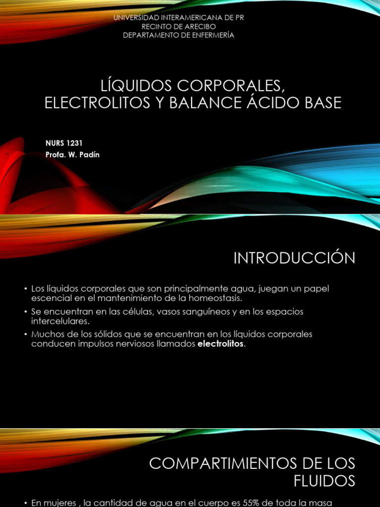 Líquidos Corporales | PDF | Solución tampón | Electrólito