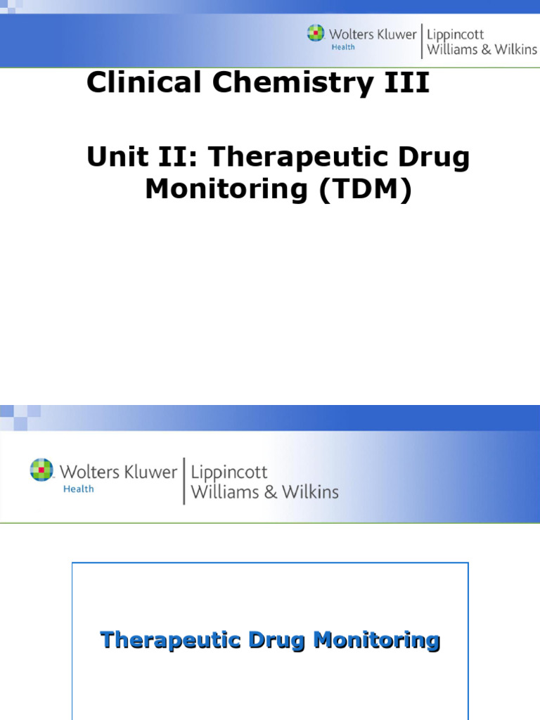 Therapeutic Drug Monitoring-3 | PDF | Pharmacogenomics | Bioavailability