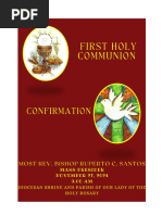 Rite of Confirmation Liturgy Guide | PDF | Confirmation | Mass (Liturgy)