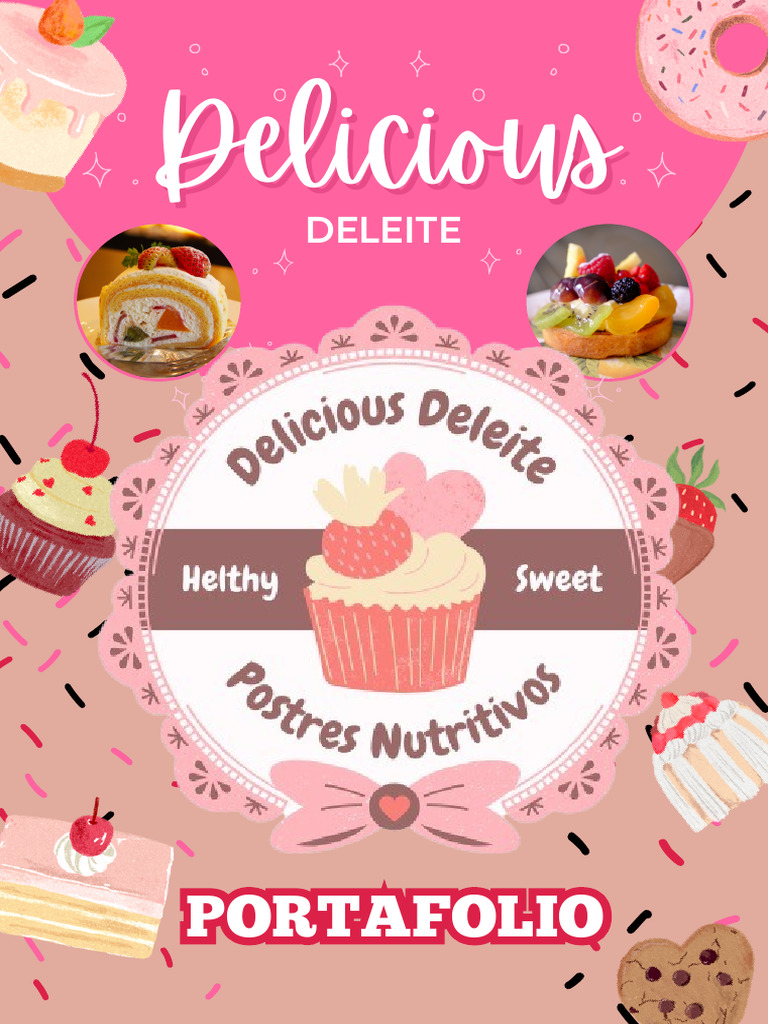 Flyer para Restaurante de Postres Ilustrado Dinámico Saturado Moderno ...