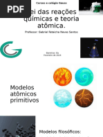 Modelos Atomicos - 9 Ano | PDF | Próton | Átomos