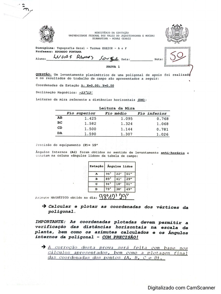 Prova Corrigida | PDF