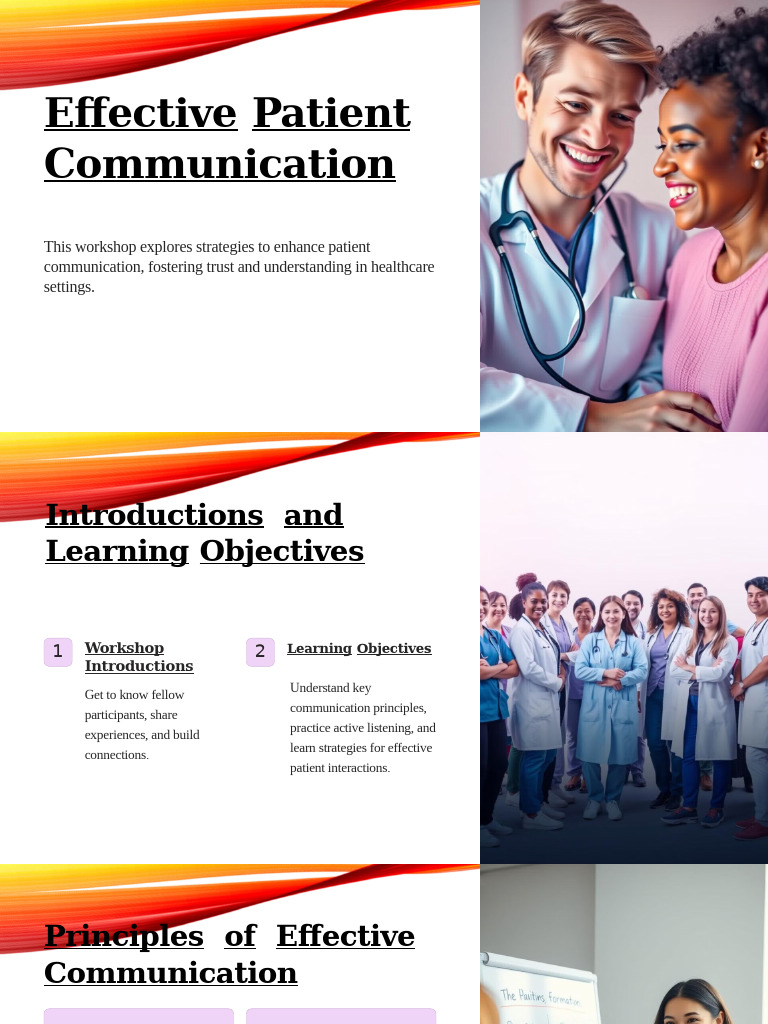 Effective Patient Communication | PDF | Communication | Nonverbal ...