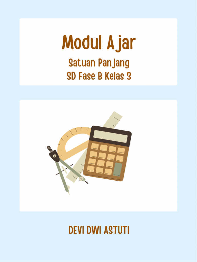 Modul Ajar Satuan Panjang - Devi Dwi Astuti - Kelas III | PDF