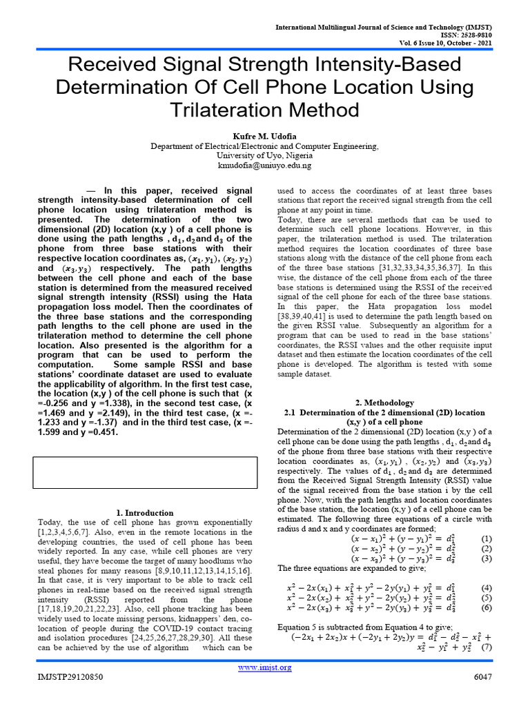 IMJSTP29120850 | PDF | Applied Mathematics | Telecommunications Engineering