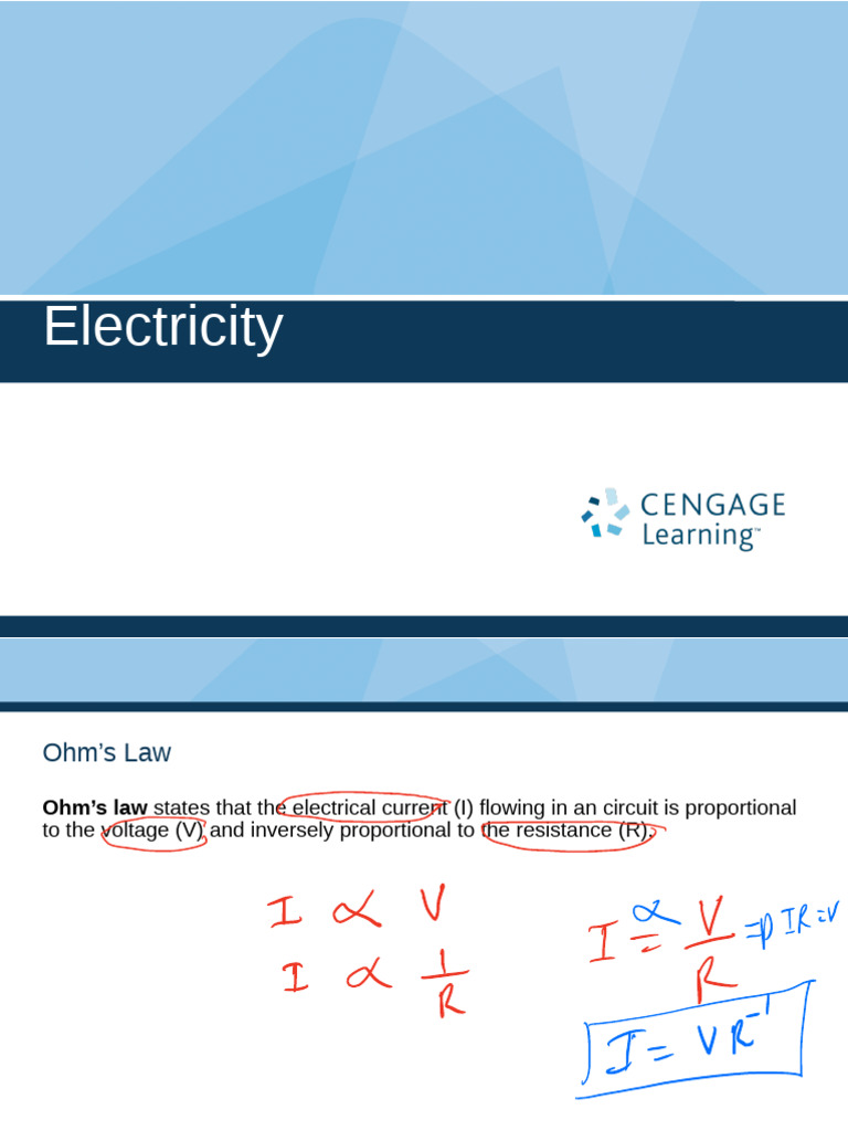 Phy1db1 Electricity Lecture Notes | PDF | Voltage | Electrical ...