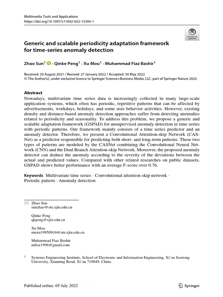 Sun - Etal - 2021 - Generic and Scalable Periodicity Adaptation For Time Series Anomaly ...
