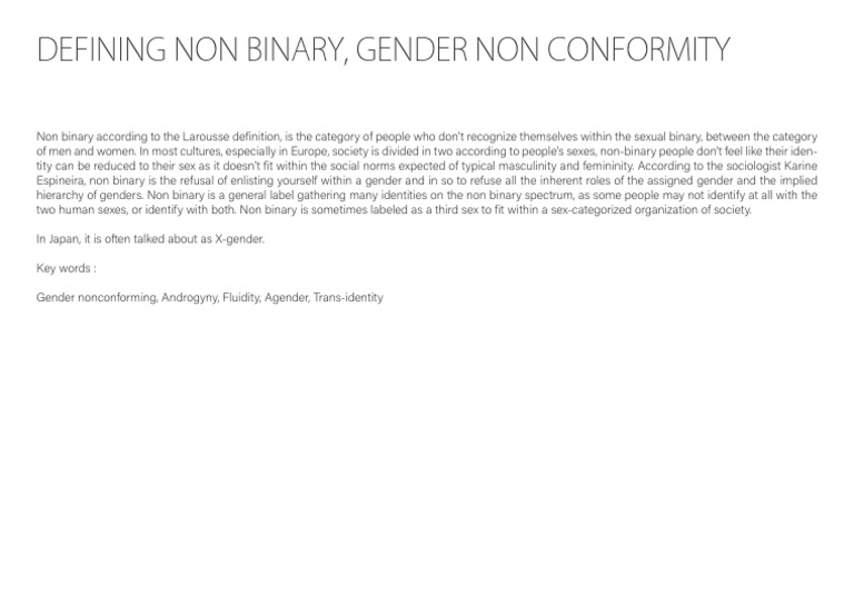 Understanding Non-Binary Identity | PDF
