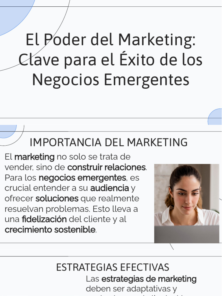 Importancia Del Marketing para Los Negocios Emergentes | PDF