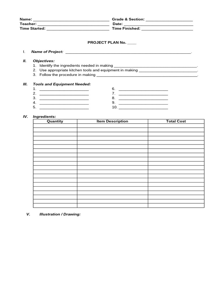 G9 Project Plan Template | PDF | Personal Protective Equipment
