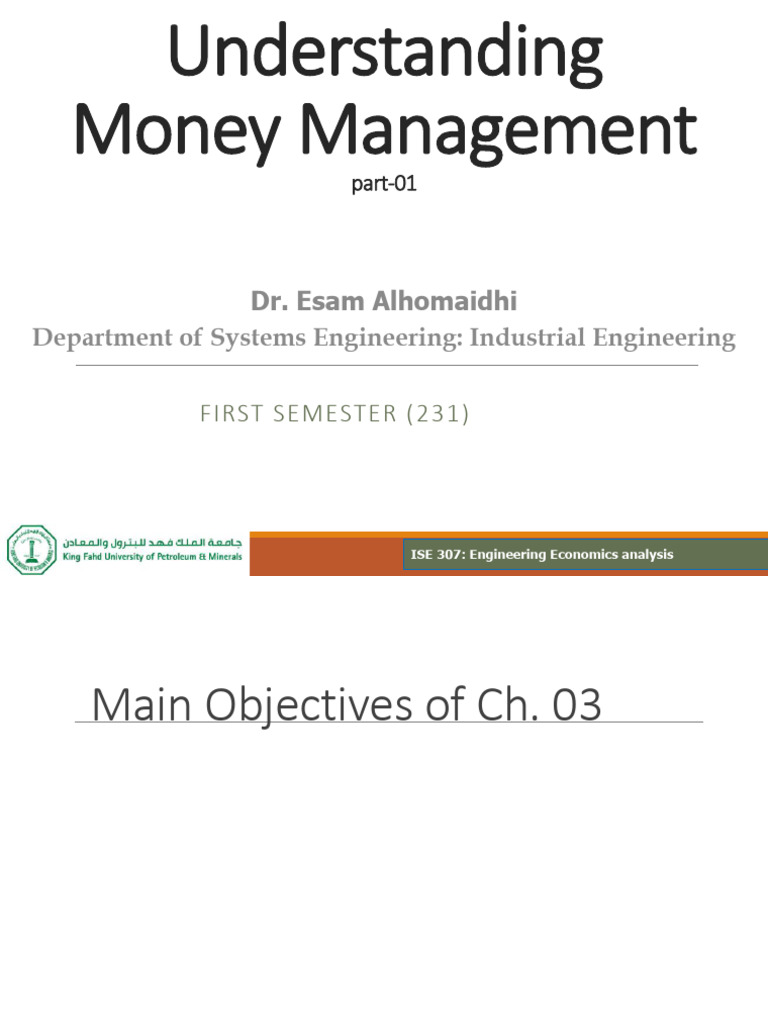 ISE 307 - CH 03 - Part 01 - Esam | PDF | Interest | Annual Percentage Rate