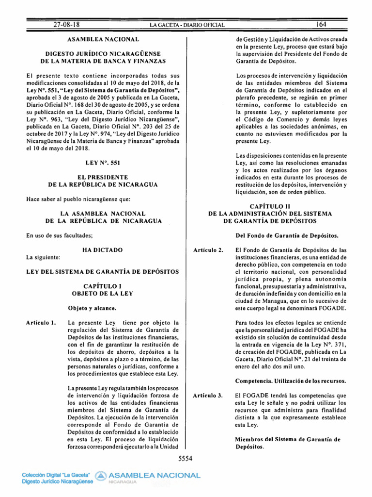 Ley 551 | PDF | Bancos | Presupuesto