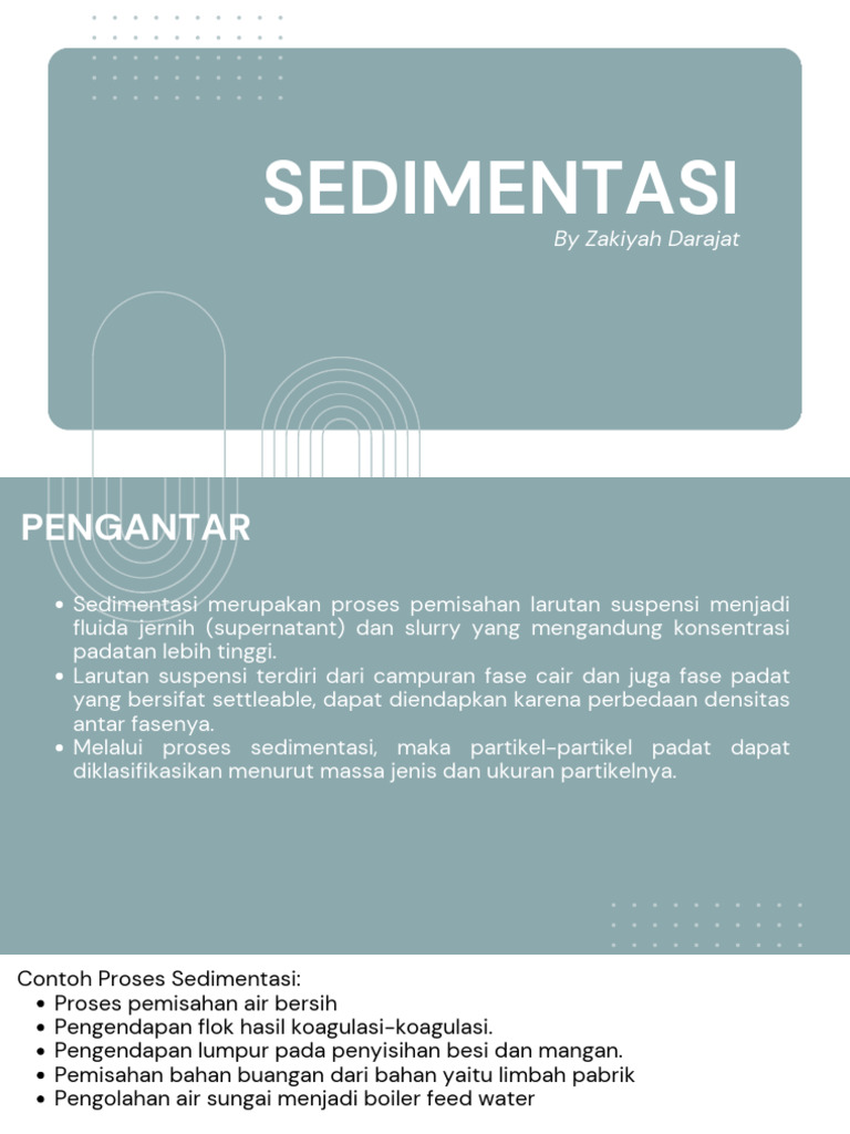 Proses dan Klasifikasi Sedimentasi | PDF