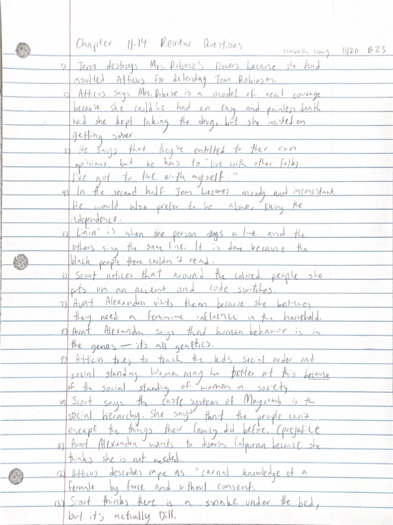 Chapter 11-14 Questions | PDF