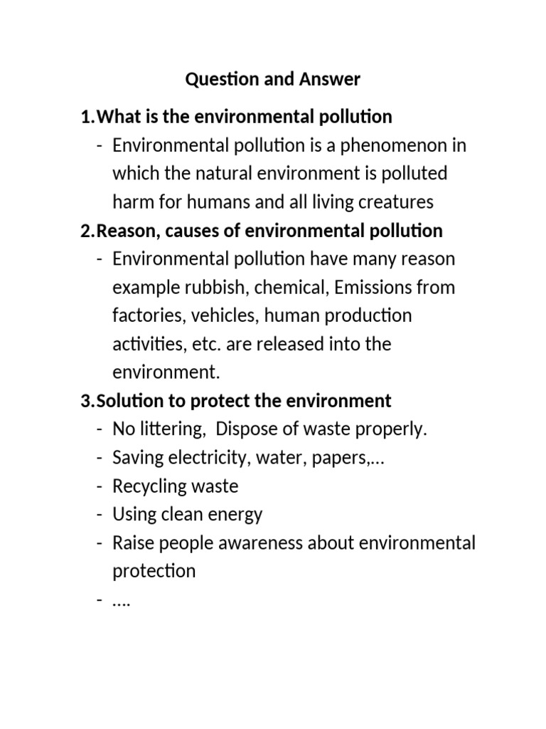 Question and Answer | PDF