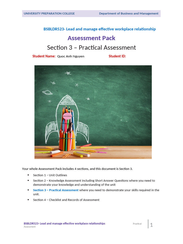 BSBLDR523 Practical Assessment July 2021 | PDF | Policy | Business