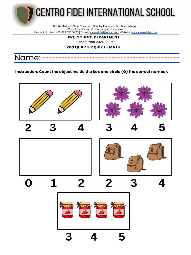 Nursery Math | PDF
