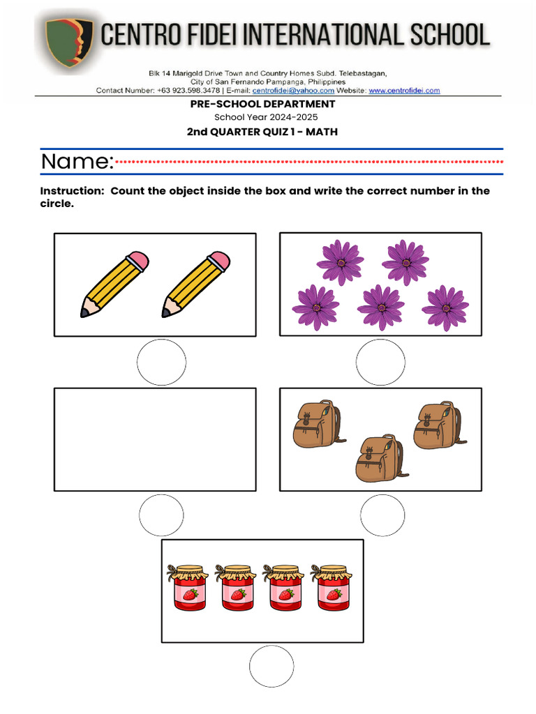 Kinder Math | PDF