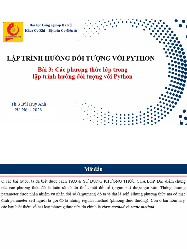 Lesson 3 OOP With Python | PDF