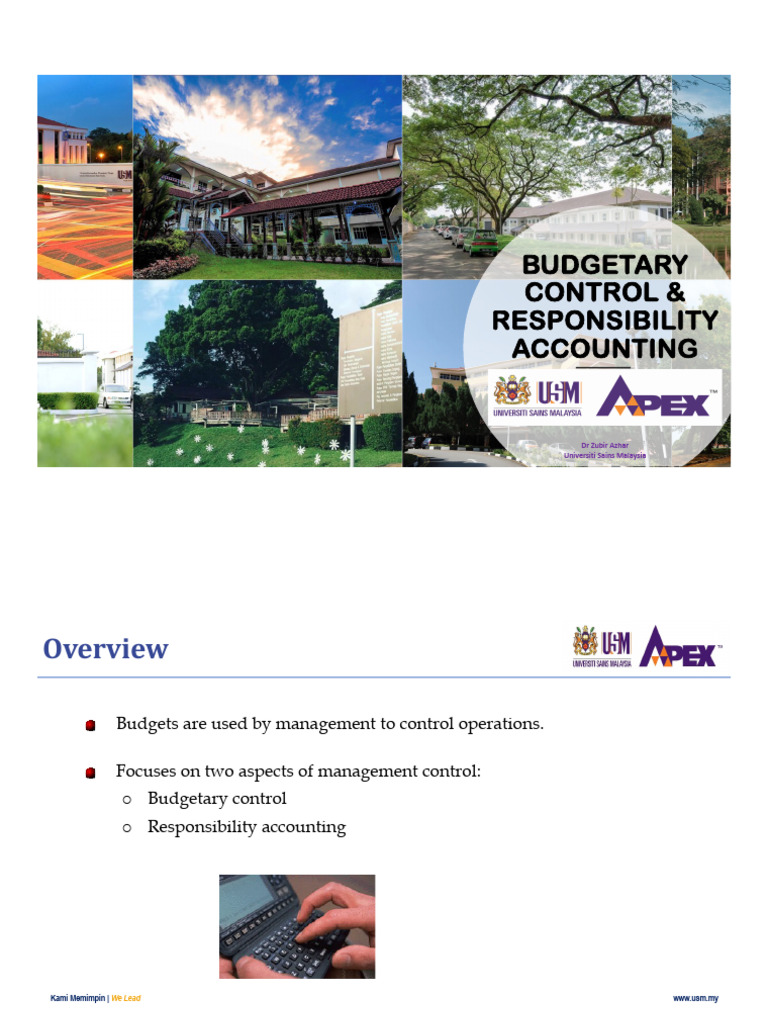 Budgetary Control Responsibility Accounting Z Pdf Performance