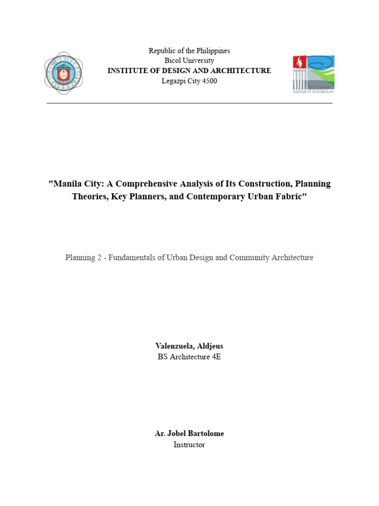 Valenzuela 4e - Apl2 Assignment | PDF | Manila | Philippines