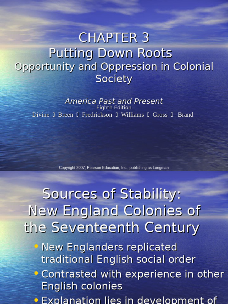 Chapter 03 | PDF | Dominion Of New England | Slavery