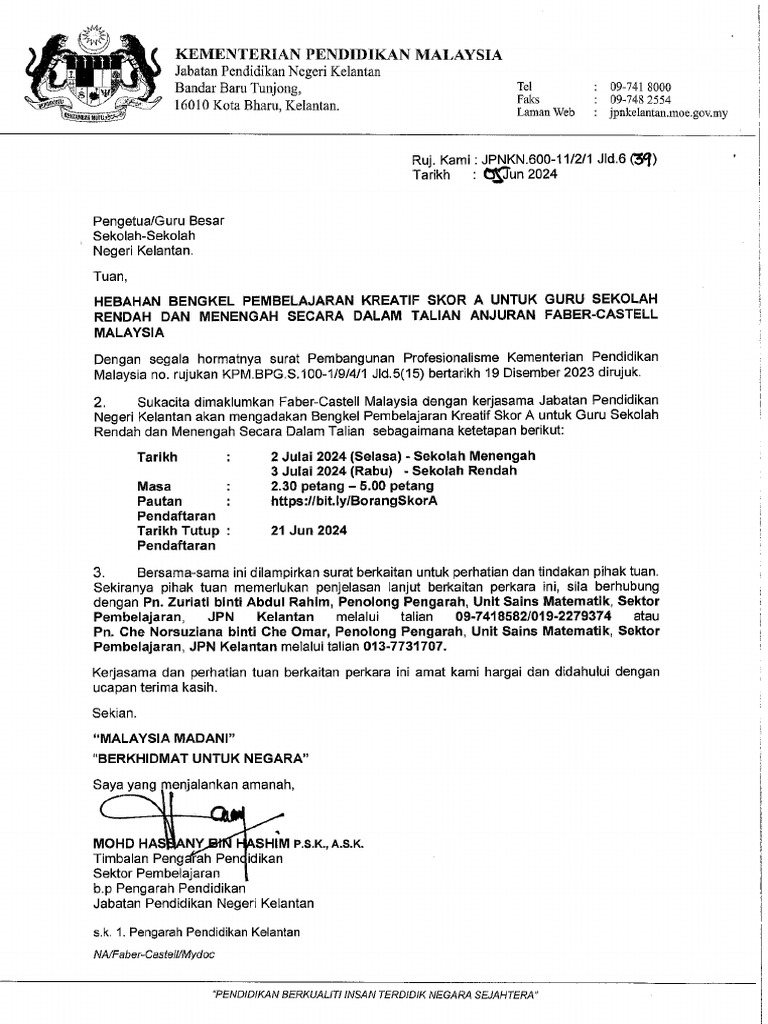 Hebahan Bengkel Faber-Castell | PDF