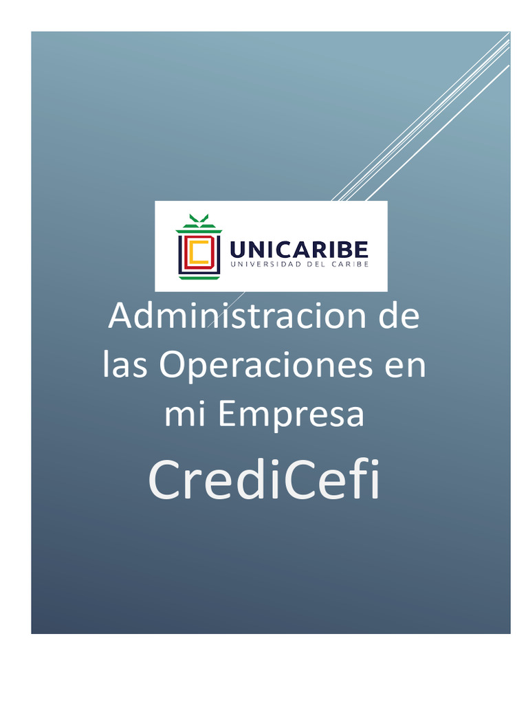 Credicefi Trabajo Final | PDF | Logística | Calidad (comercial)