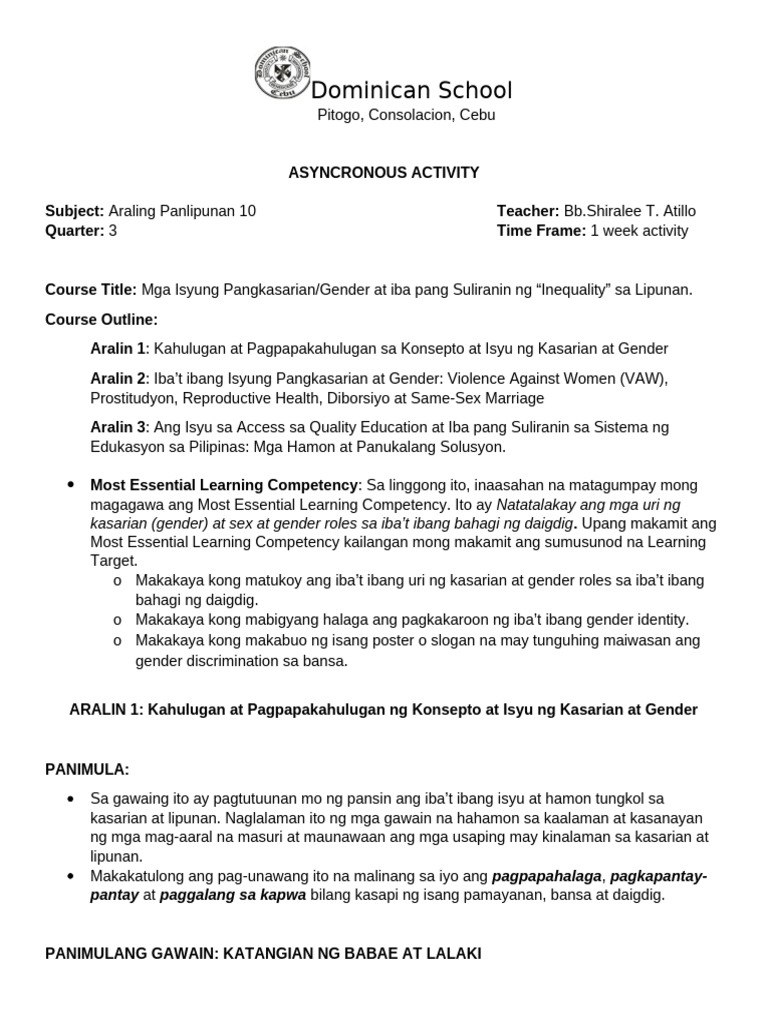 Asynchronous Activity #1 | PDF